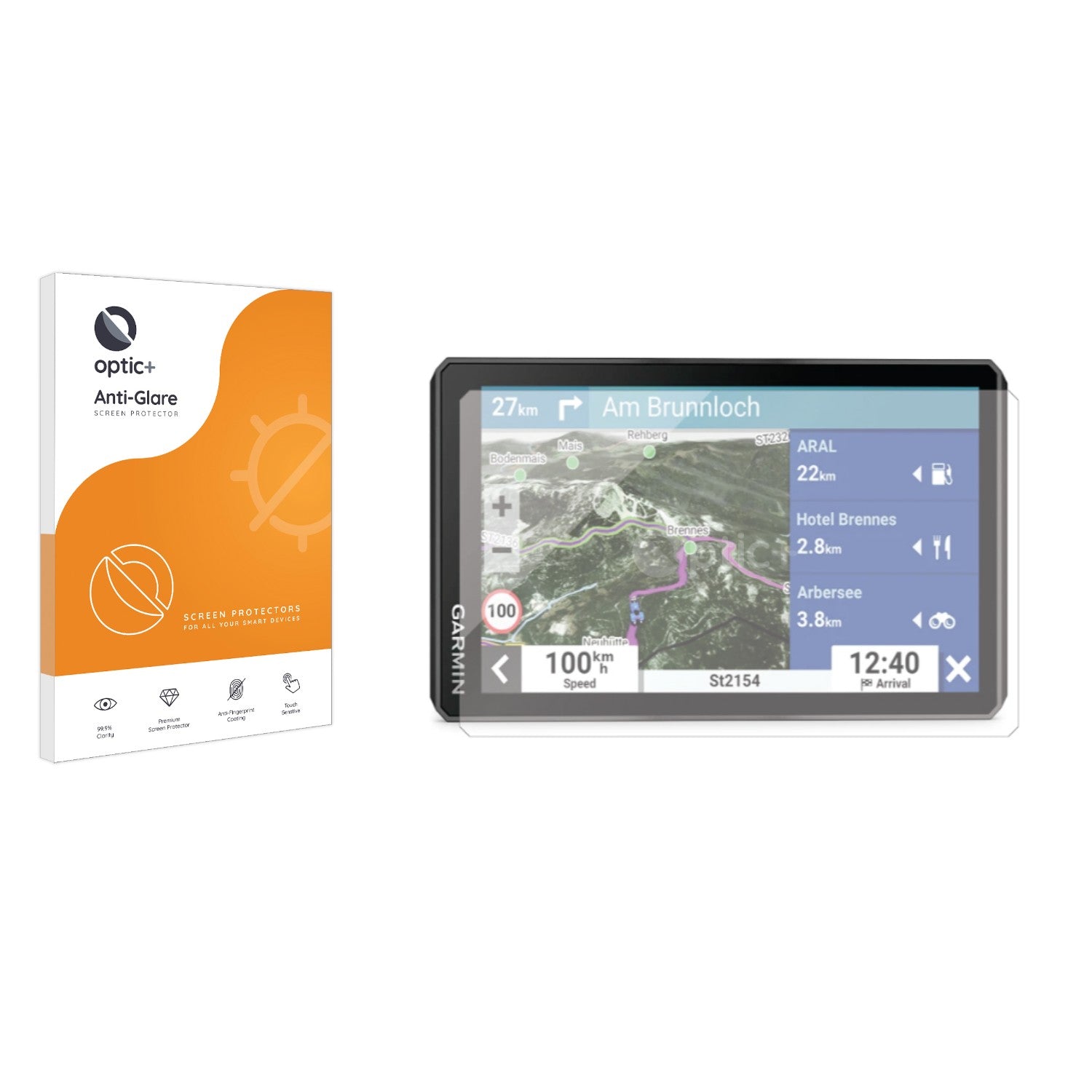 Optic+ Anti-Glare Screen Protector for Garmin Zumo XT2 - ScreenShield