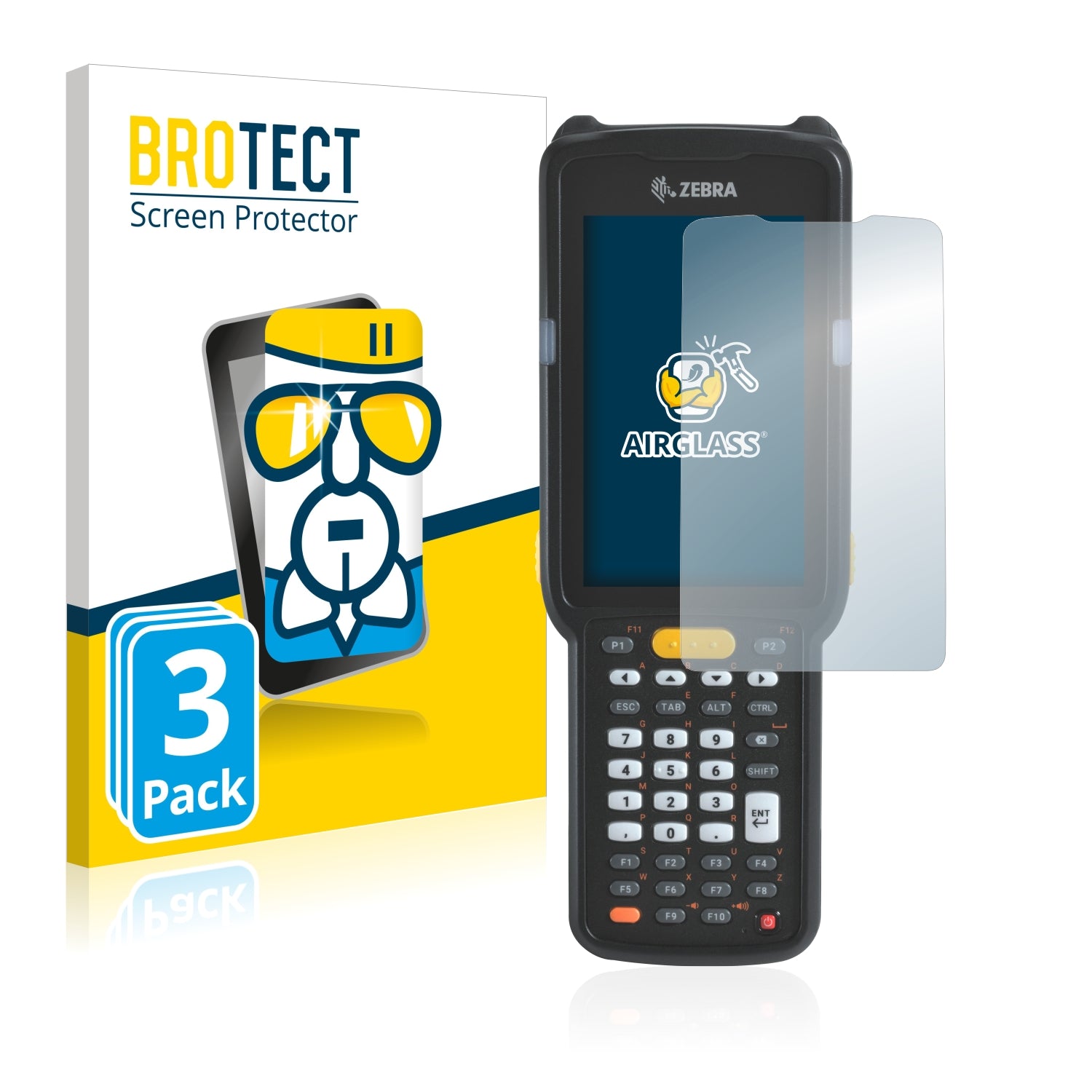 3x Nano Glass Screen Protector for Zebra MC330 - ScreenShield